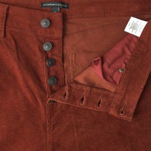 Signature Studio | Pants & Jumpsuits | Signature Studio Rust Corduroy ...